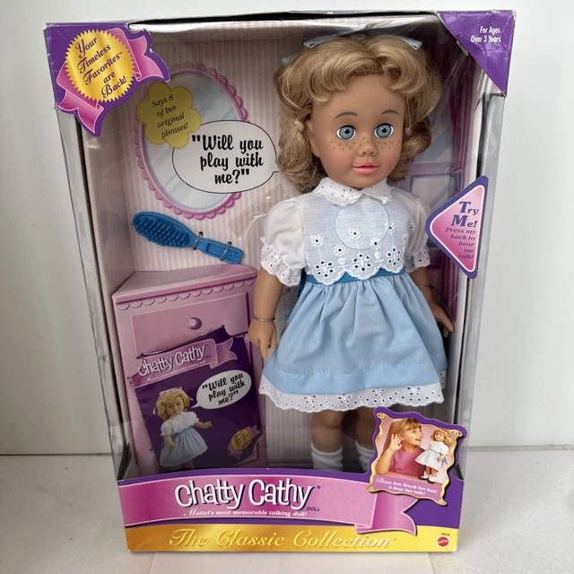 MATTEL CHATTY CATHY The Classic Collection Talking Doll Nib 2001 $79.95 ...
