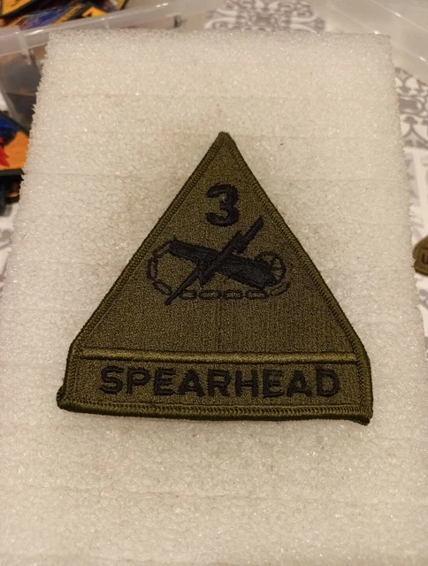 PATCH ARMÉE US 3rd ARMORED DIVISION Tab SPEARHEAD KAKI original EUR 5,00 - PicClick FR