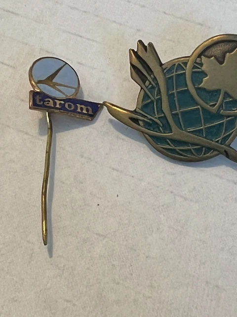 AIR CANADA * CANADIAN PACIFIC AIRLINES LOGO VINTAGE MERGER Brass pin ...