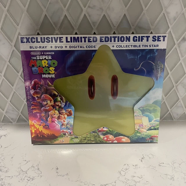 NEW SUPER MARIO Bros Movie Blu-Ray Exclusive Limited Edition Gift Set ...