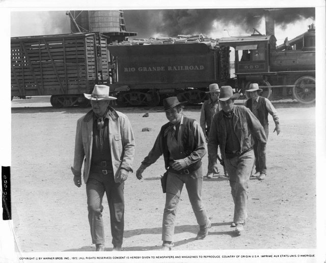 ORIGINAL VINTAGE CINEMA Still Photo Movie The Train Robbers John Wayne ...