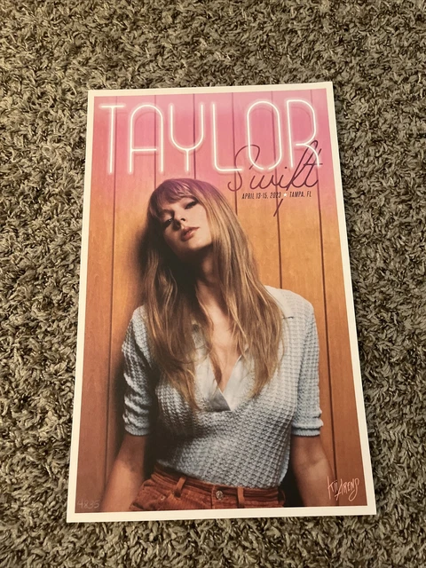 TAYLOR SWIFT THE Eras Tour Tampa Florida VIP Poster City Specific ...