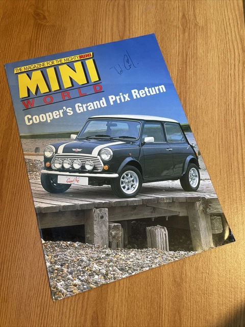 MINI WORLD MAGAZINE special Grand Prix Edition Mini Cooper Signed By ...