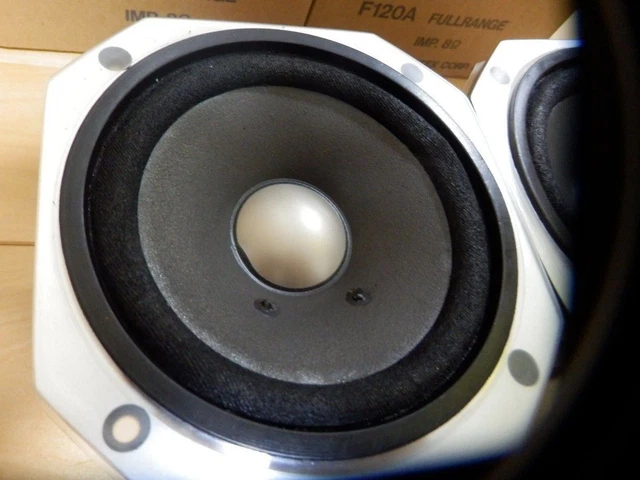FOSTEX F120A 12CM Alnico Full-Range Speaker Units Pair Very Good from ...