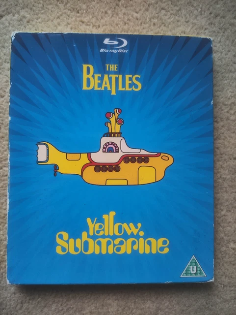 THE BEATLES - Yellow Submarine Blu-ray UK HMV Limited Edition +stickers, art,etc £60.00 ...