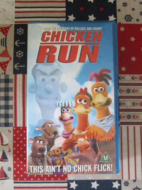 CHICKEN RUN 2000 Animated Film Vhs Video Tape Uk Pal Format Only Ok EUR ...