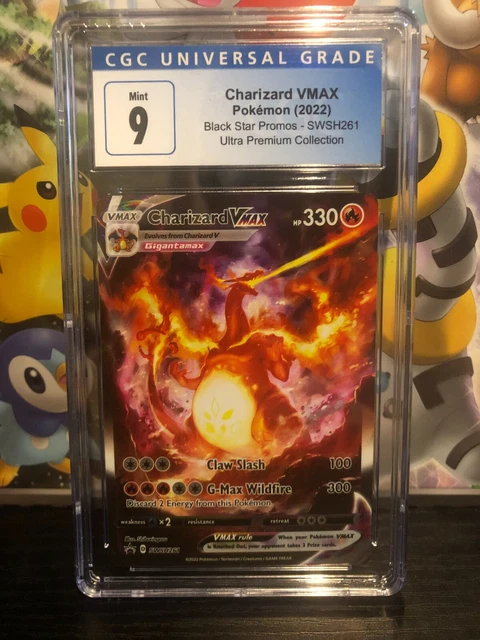 CGC 9 CHARIZARD VMAX SWSH261 Ultra Premium Collection Promo Pokemon PSA ...