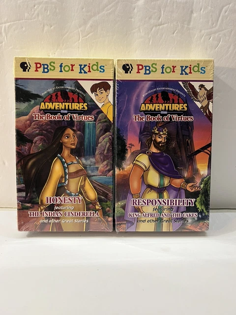PBS KIDS VHS, adventures from the book of virtues honesty and ...