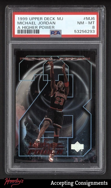1999-00 UPPER DECK MJ - A Higher Power #MJ6 Michael Jordan PSA 8 Neuf ...