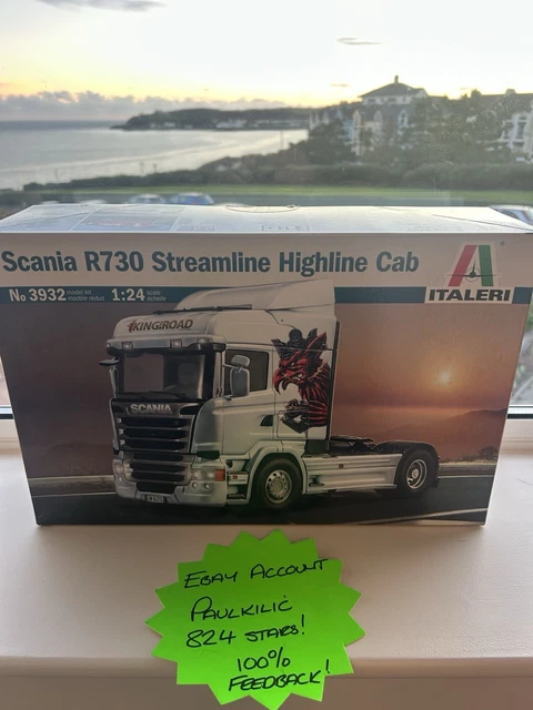 SCANIA R730 STREAMLINE HIGHLINE ITALERI 1:24 Scale Model Kit No - 3932 ...