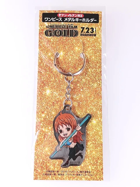 NAMI ONE PIECE Film Gold Metal Keychain Seven-Eleven Limited Japan F/S ...