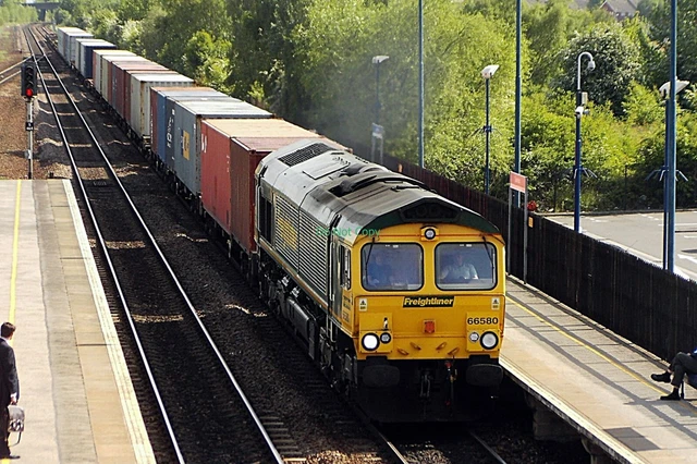 C3 6X4 GLOSSY Photo Freightliner Class 66 66580 @ Swinton £1.00 ...