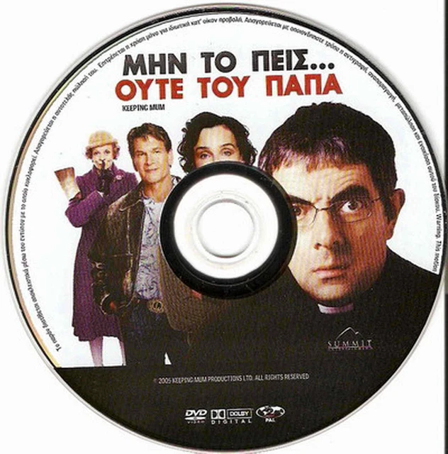 KEEPING MUM (ROWAN Atkinson, Maggie Smith, Patrick Swayze) ,R2 DVD $15. ...