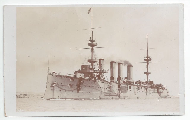 HMS POWERFUL POWERFUL class Protected Cruiser Royal Navy RP PC £10.00 ...