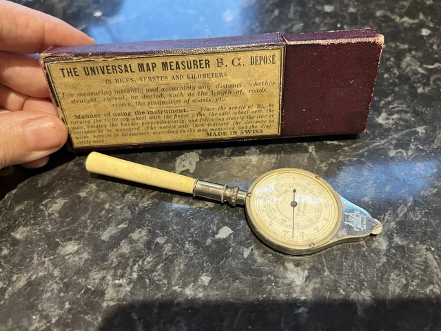 VINTAGE DEPOSE UNIVERSAL Map Measurer £2.20 - PicClick UK