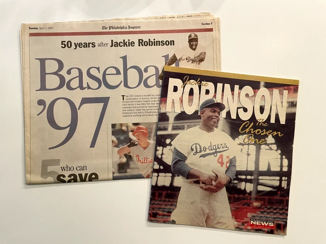 JACKIE ROBINSON 50 ans édition spéciale journal Daily News Inquirer ...