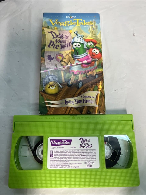 VEGGIETALES: DUKE AND the Great Pie War (VHS, 2005) versiegelt neu ...
