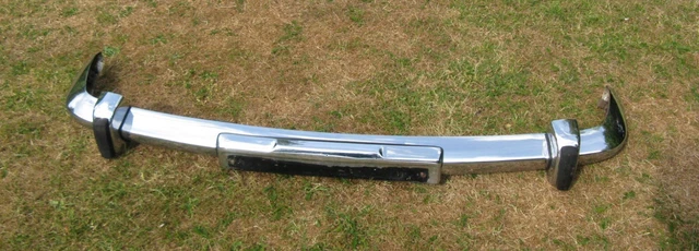 TRIUMPH STAG FRONT Bumper, With Overriders And Number Plate Plinth For ...
