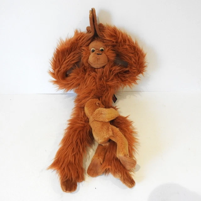 DOWMAN SOFT TOUCH Orangutan & Baby Plush Soft Cuddly Toy Monkey Set RARE £5.99 - PicClick UK