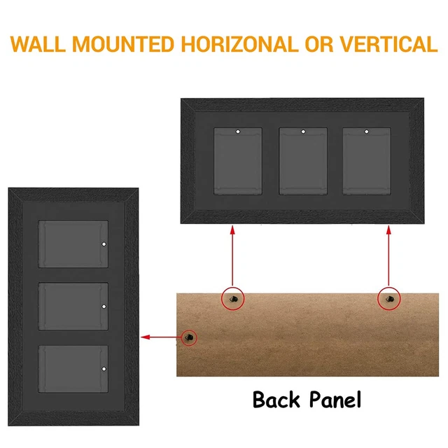 CARD DISPLAY CASE Wall Mount Frame Cover For PSA Baseball Trading ...