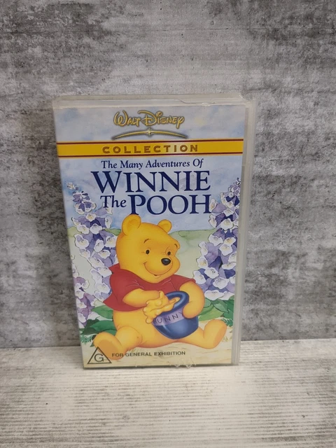 The Many Adventures Of Winnie The Pooh Vhs Movie Video Cassette Tape