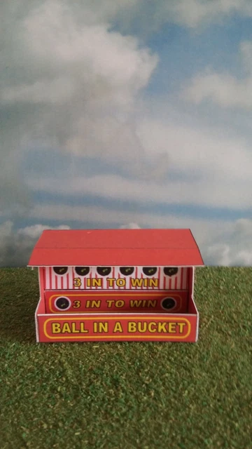 FUN FAIR CARD Model 00 Scale Ball In A Bucket Fairground ,Card Kit ...