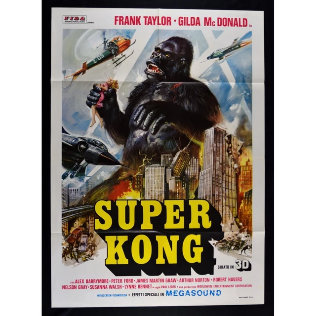 MANIFESTO SUPER KONG King Godzilla Lederer Taylor Bennet Mc Donald a267 ...