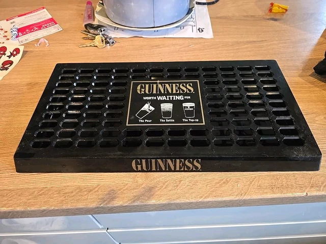RARE GUINNESS DRIP Tray. 'Worth Waiting For' Vintage Bar. Man Cave ...