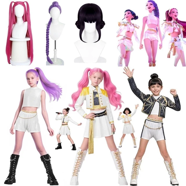 HALLOWEEN KINDER KPOP Demon Hunters Rumi Zoey Mira Kostüm Cosplay Fancy ...