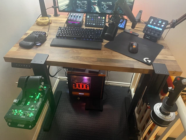 THRUSTMASTER WARTHOG (HOTAS) - Throttle And Stick + Monstertech Desk ...