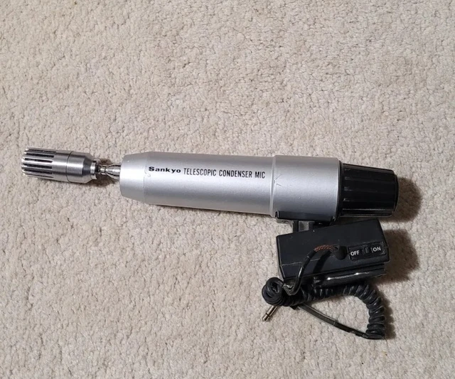 VINTAGE SANKYO TELESCOPIC Condenser MIC Micro Microphone Made in Japan ...