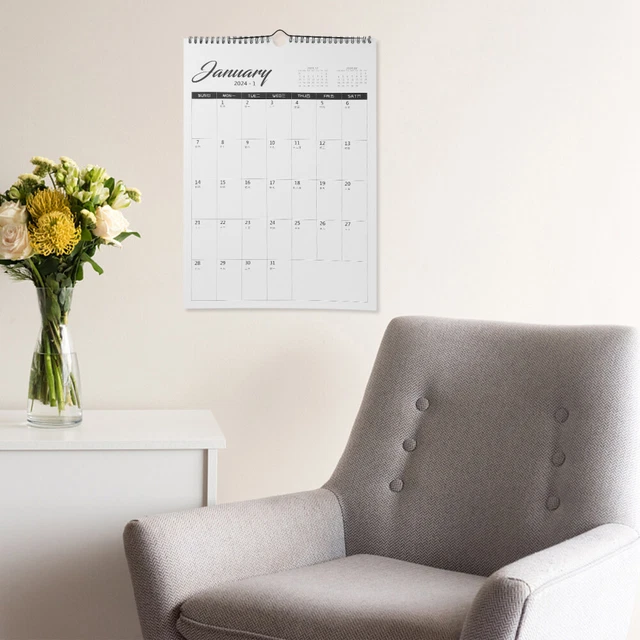 CALENDRIER MURAL CALENDRIER anglais Calendrier mensuel Calendrier mural ...