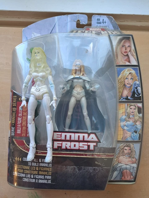 HASBRO MARVEL LEGENDS Emma Frost Action Figure + Diamond Form Emma Lot ...