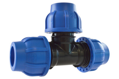 PE PIPE T-PIECE Fitting Drinking Water DVGW Clamp Connector ...