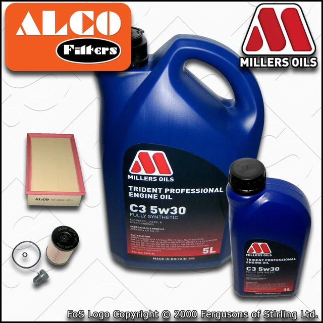 SERVICE KIT FOR VW GOLF MK7 TDI OIL AIR FILTERS 6L C3 OIL (2012-2022) £ ...