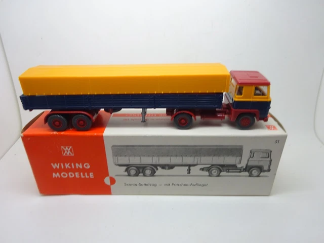 WIKING: SCANIA 110 Battaglia - Trailer, Acida Hb 736/2C Con Okt 51 ...