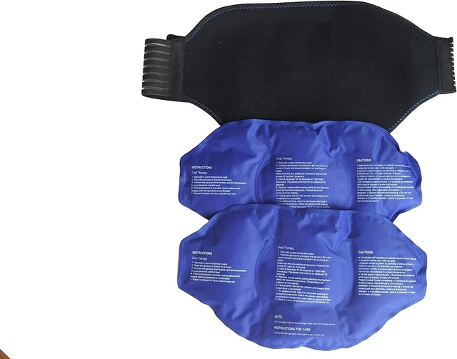 HOT & COLD Gel Pack For Back Pain Relief Injury Sciatica Lumbar Spine ...