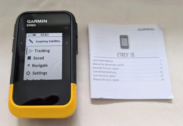 GARMIN ETREX SE Outdoor Handheld GPS with High Resolution Display Mint ...