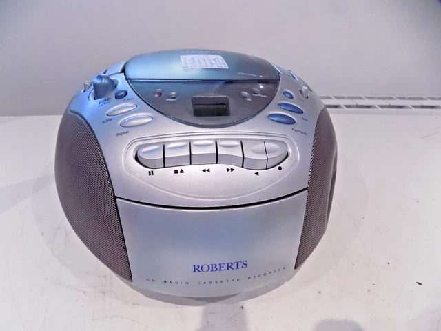 ROBERTS CD9960 CD Radio Cassette Recorder Silver FAULTY Sold as SPARES ...