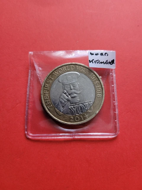 RARE FIRST WORLD War 1914-1918 Lord Kitchener 2 Pound Coin £2 2014 ...