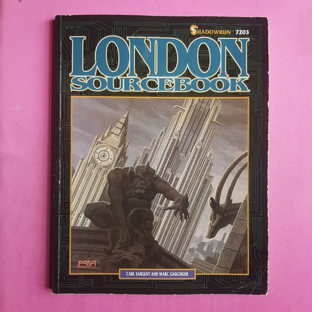 LONDON SOURCEBOOK - SHADOWRUN 1st EDITION FASA RPG ROLEPLAYING ...