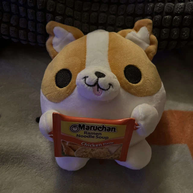 ZURU SNACKLES BENJI Corgi Dog Ramen Noodle Soup Soft Plush Toy 5” £15. ...