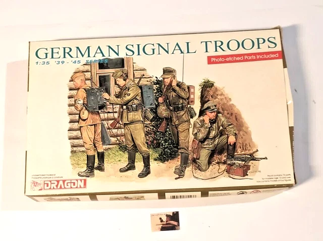 KIT MONTAGGIO SOLDATINI Dragon German Signal Troops Ref. 6053 scala 1: ...
