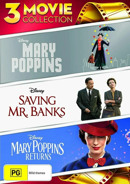 MARY POPPINS 3-MOVIE Collection Mary Poppins Returns / Saving Mr Banks ...