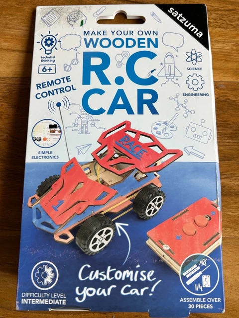 SATZUMA , MAKE your own Wooden Remote Controlled Car £3.29 - PicClick UK