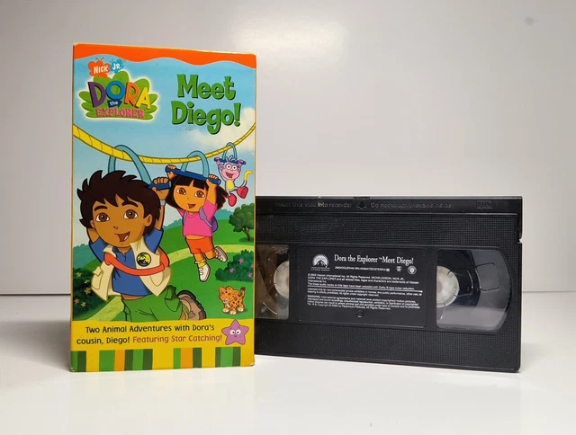 DORA THE EXPLORER - Meet Diego! VHS Tape 2003 Nick Jr. Nickelodeon ...