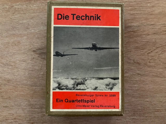 RAVENSBURGER QUARTETT NR. 5599 Die Technik Pappschachtel, Otto Maier ...