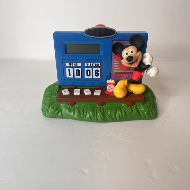 WESTCLOX MICKEY MOUSE Talking Digital Alarm Clock “Home Team” Model ...