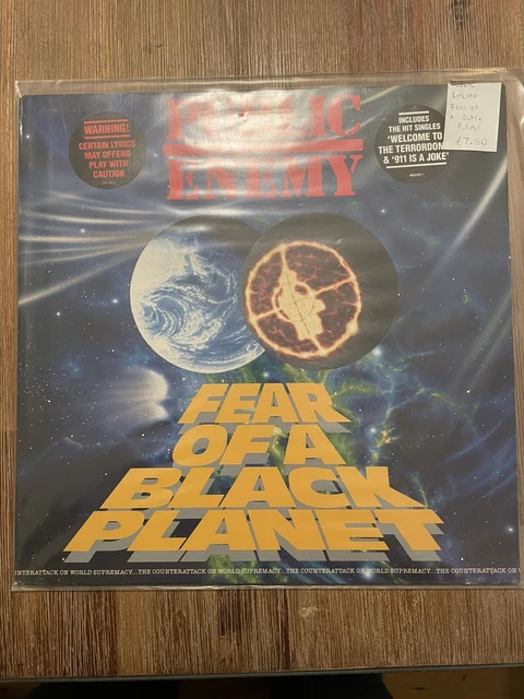 PUBLIC ENEMY FEAR Of A Black Planet Vinyl LP 1990 Def Jam 46628 1 £26. ...