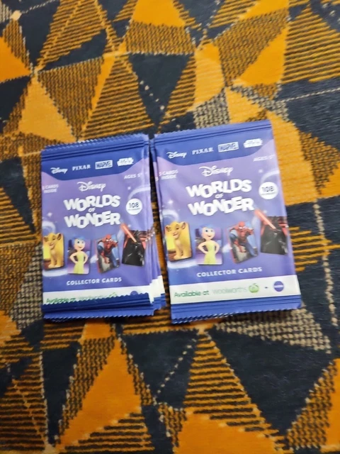 WOOLWORTHS 2024 DISNEY Worlds Of Wonders Collector Cards - (x10 Packs ...